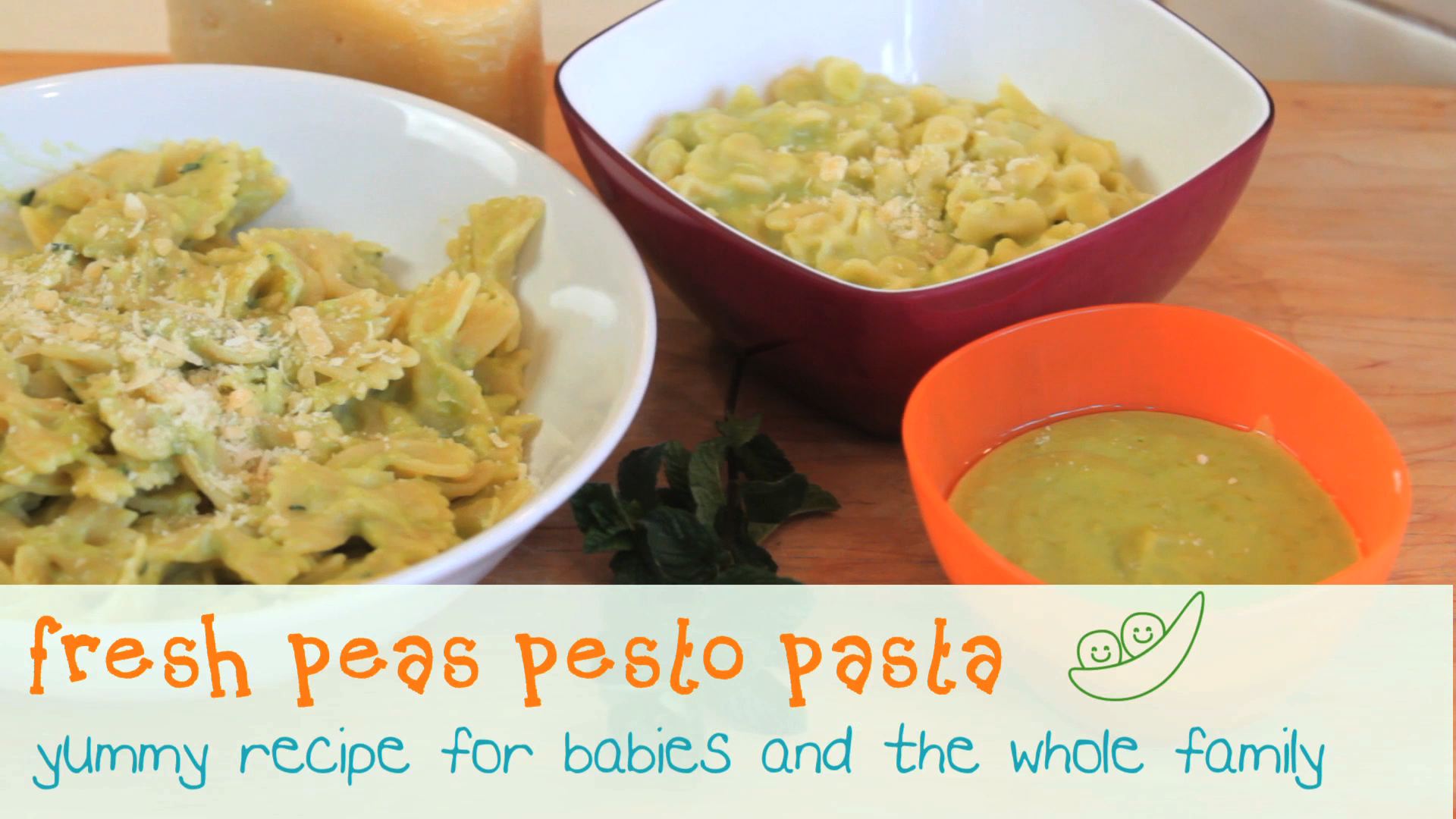 Peas Pesto Pasta Trio | Buona Pappa