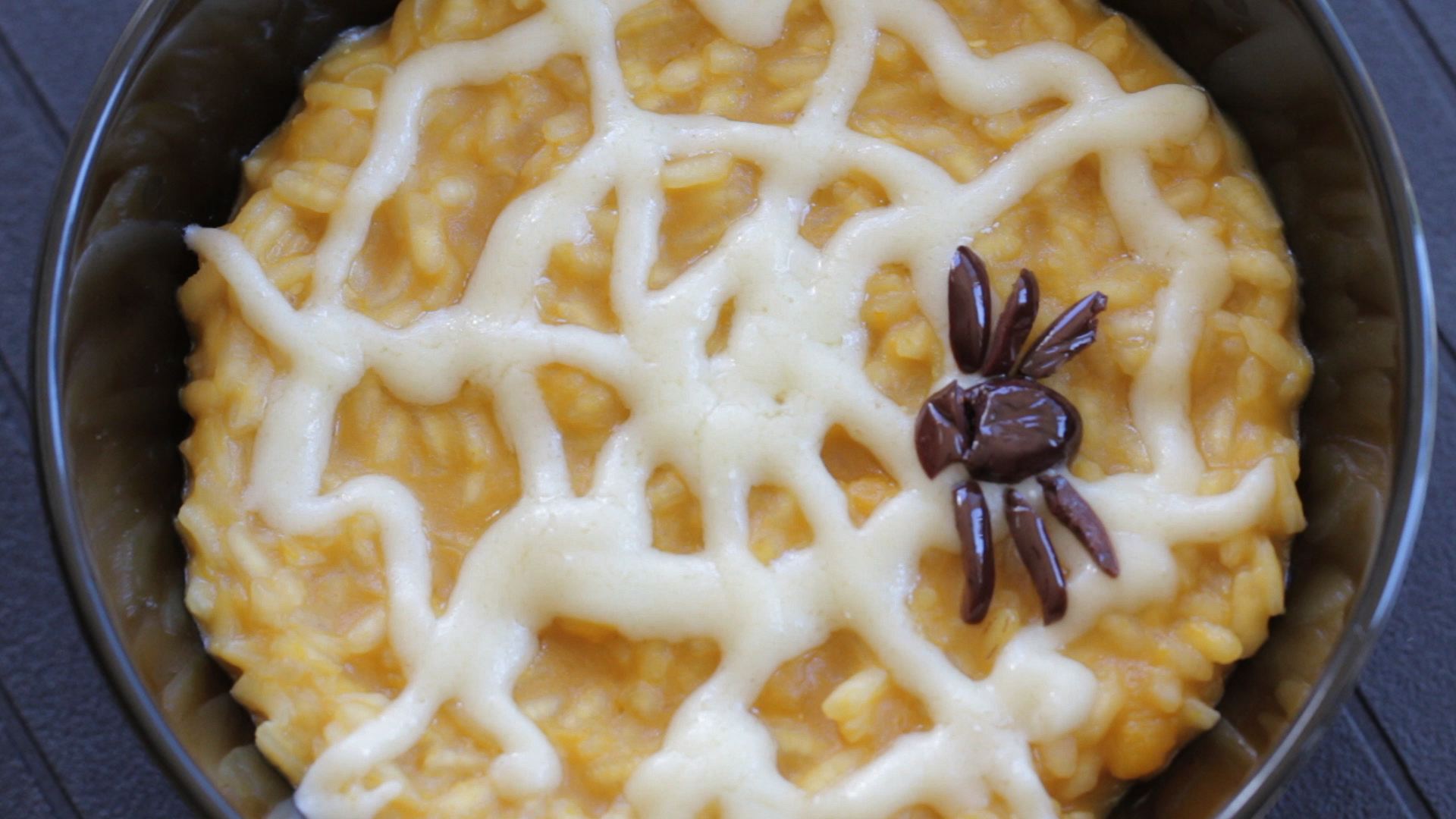 pumpkin risotto with parmesan cheese cream recipe - halloween | Buona Pappa