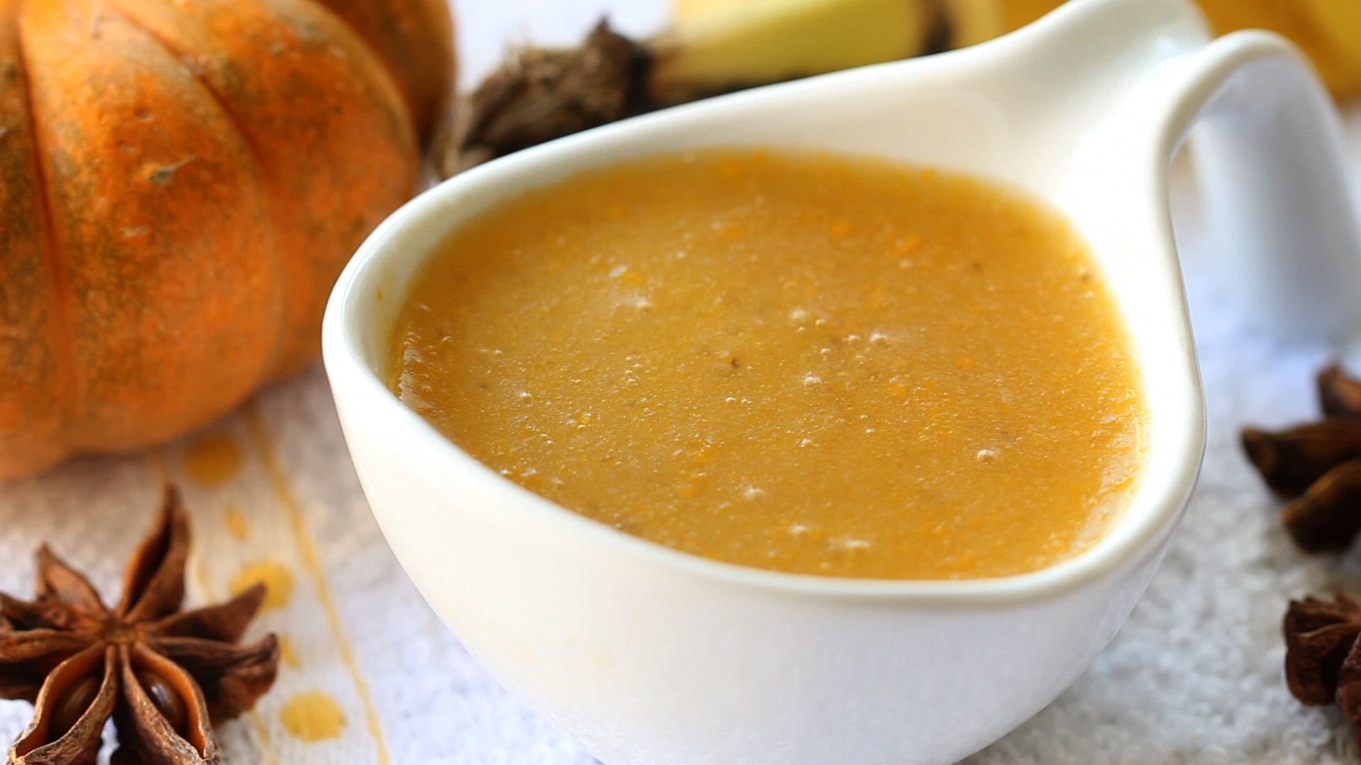 baby food - banana tapioca pumpking pudding recipe | Buona Pappa