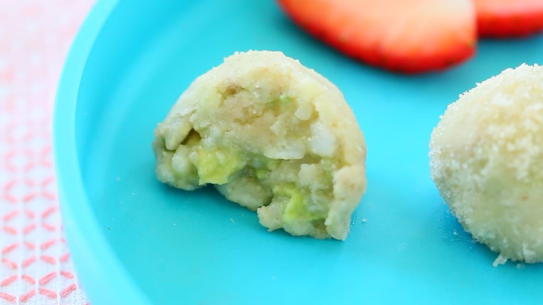 Rice Banana Avocado Baby Energy Bites +6M | Buona Pappa