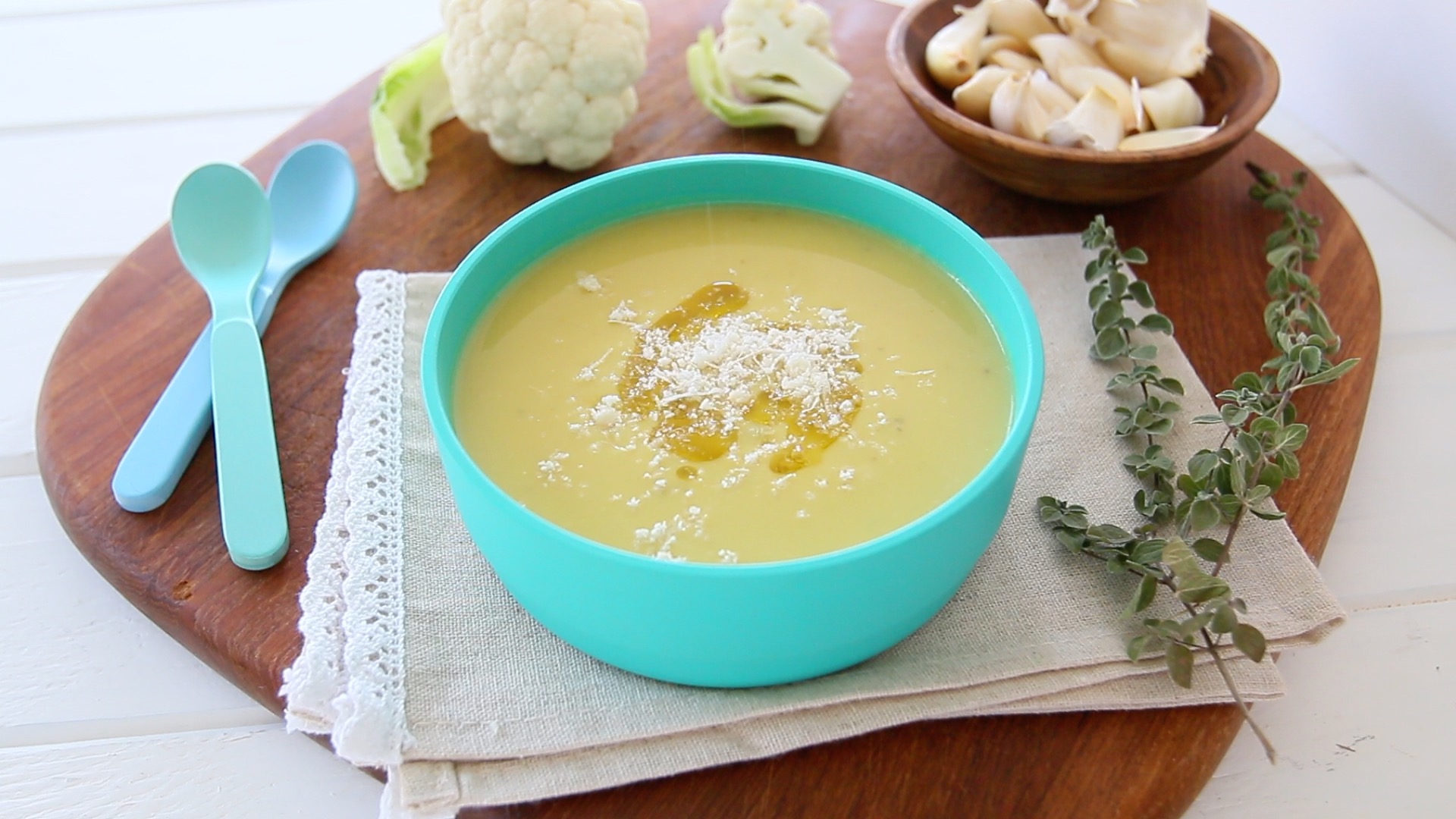 Cauliflower Turmeric Beans Golden Soup +6M | Buona Pappa