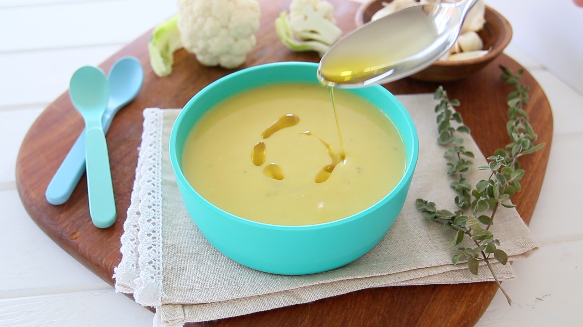 Cauliflower Turmeric Beans Golden Soup +6M | Buona Pappa