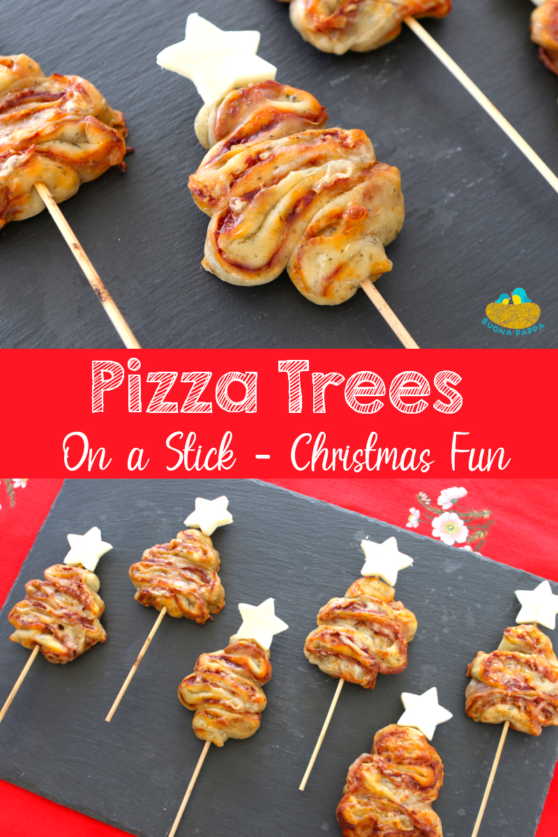 Pizza Tree on a Stick - Christmas Fun | Buona Pappa